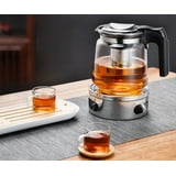 1500 ml Glass Teapot, Kvago Teapot with Strainer Insert, Heat Resistant ...