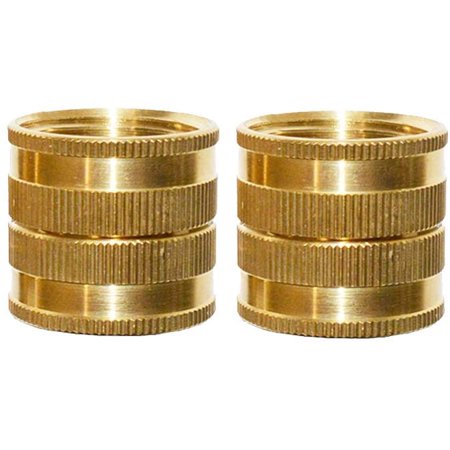 Brass Garden Hose Connector Garden Hose Adapter Double Female Swivel ...