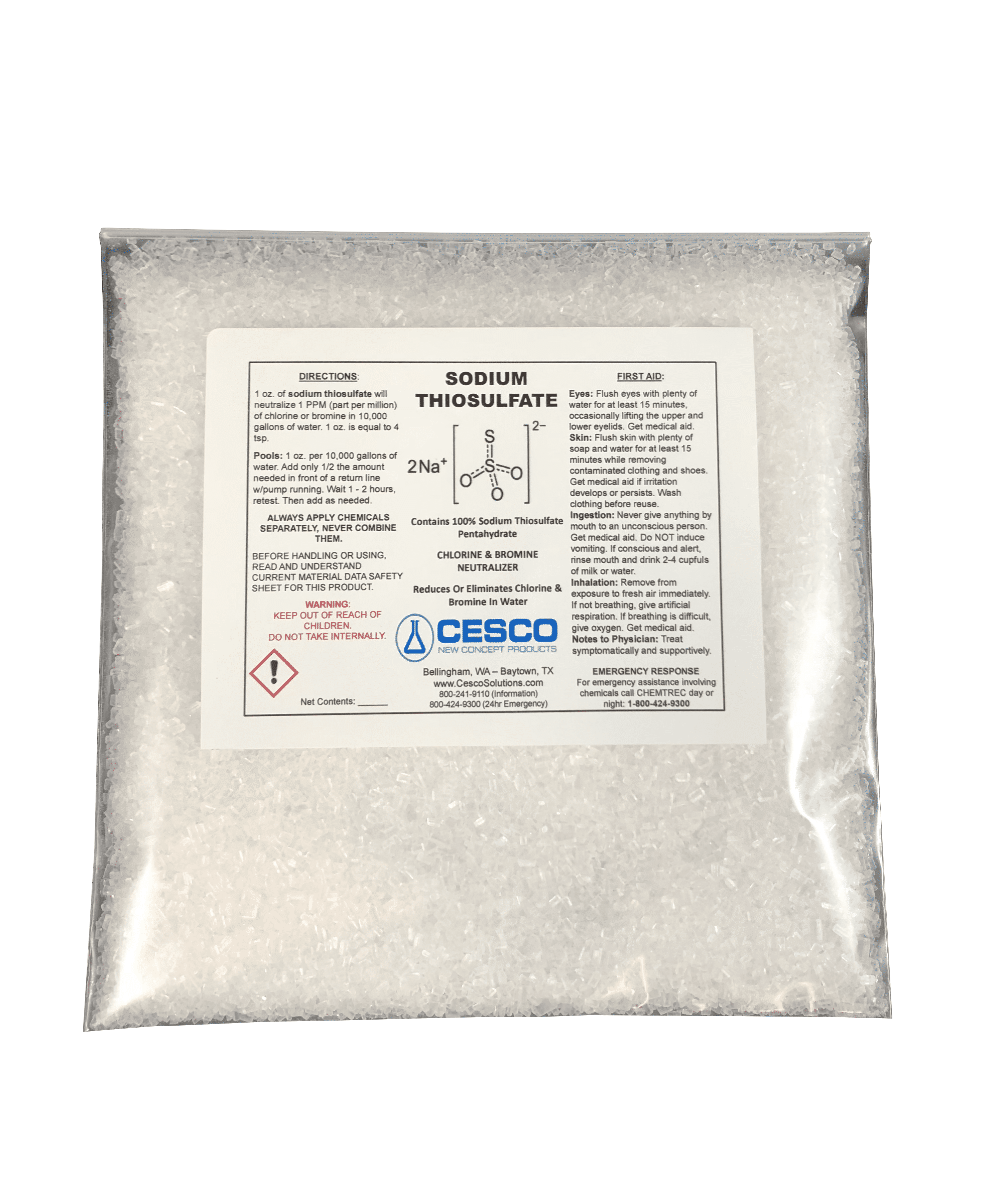 Buy Pool Dechlorinator Sodium Thiosulfate Pentahydrate 10 lbs by Cesco ...