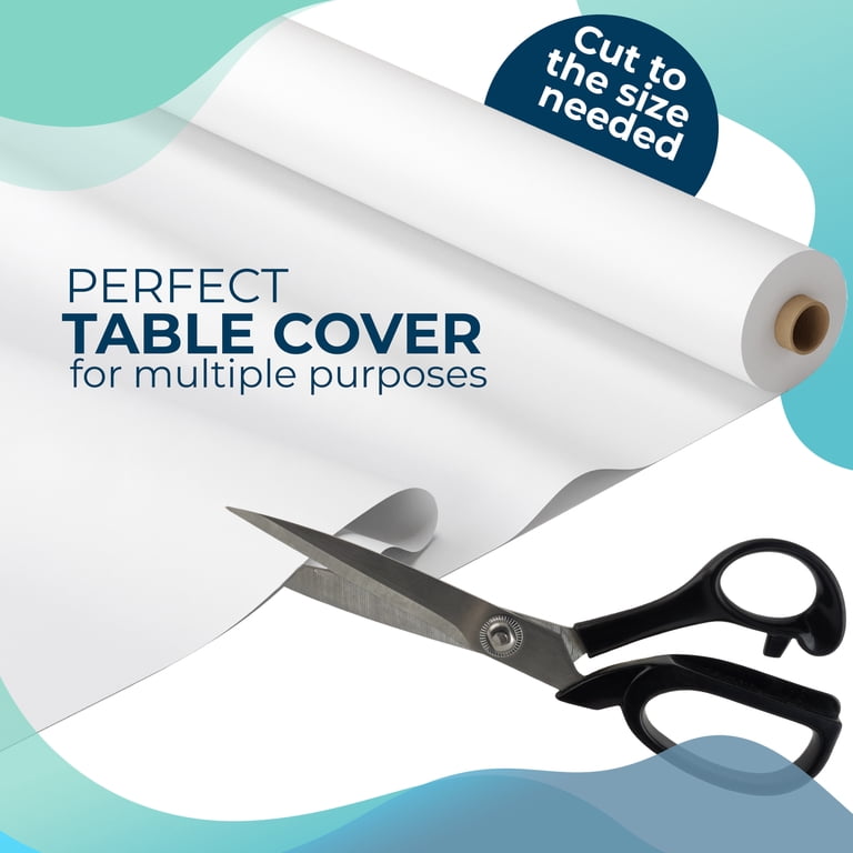 40 X 100 Plastic Disposable Table Cover Exquisite Disposable White