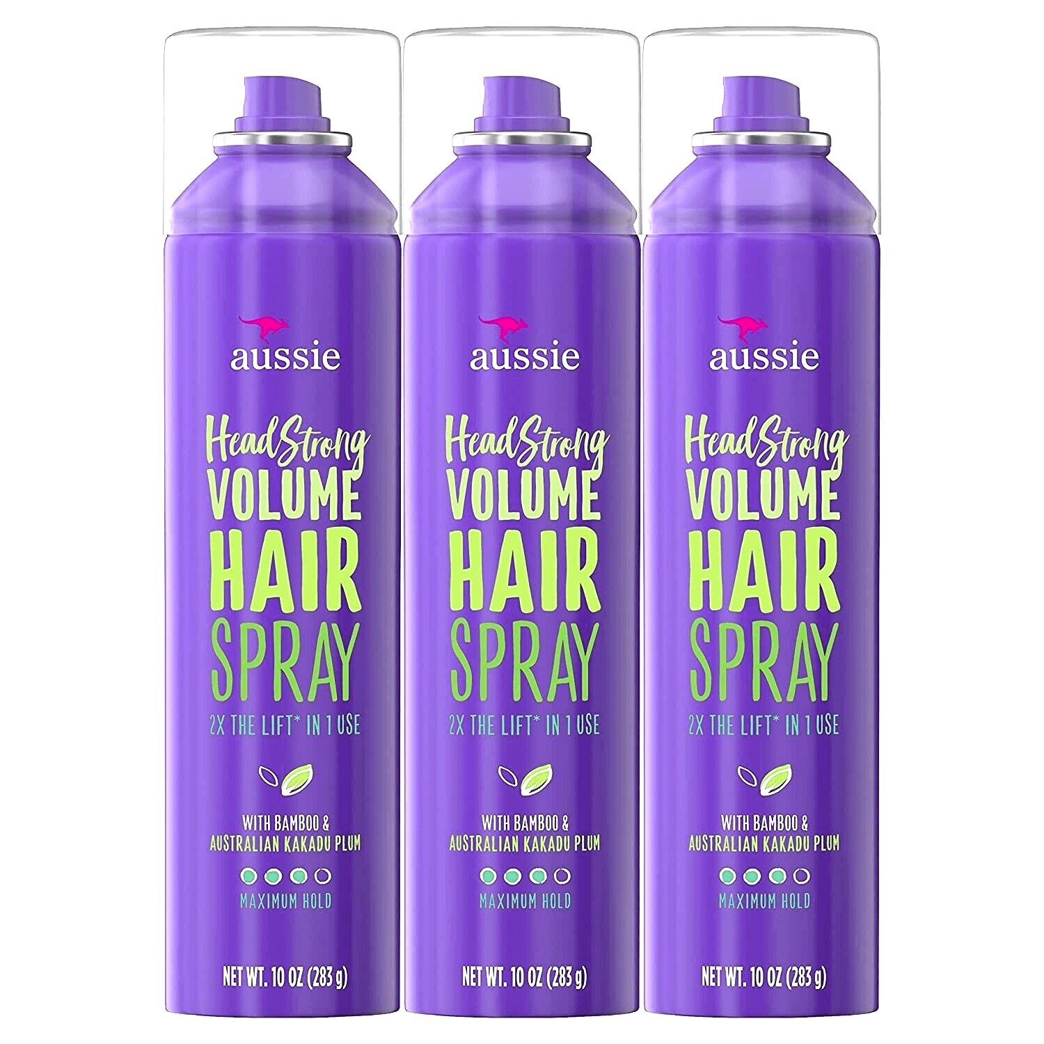 Aussie Hairspray, with Bamboo & Kakadu Plum, Headstrong Volume, 10 fl ...