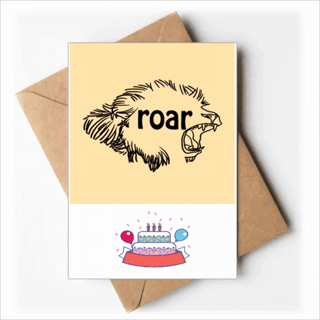 Roar Bellow Happy Birthday Greeting Cards Envelopes Blank | Walmart Canada