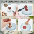 1pc Wax Seal Stamp Set Sealing Wax Stamp Solid Brass Heads with Wood ...