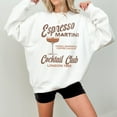 Espresso Martini Cocktail Club Crewneck T-Shirt Retro Faded, Trendy ...
