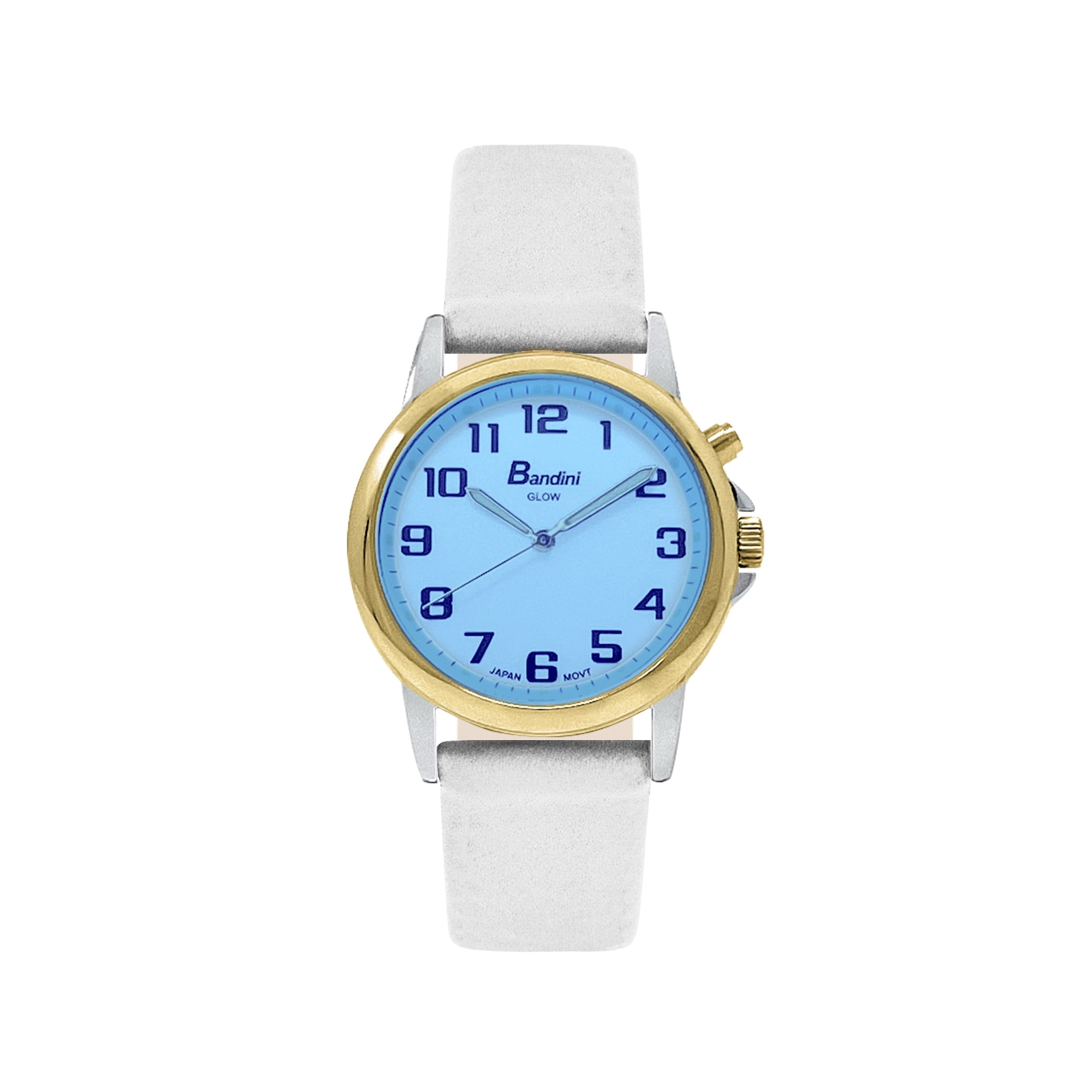 Bandni Womens Glow Watch - Leather Quick Release Band - 28mm Analog ...