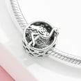 Flamingo Bird Charm European Bead CZ Sterling Silver Ginger Lyne ...