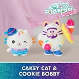 Gabby's Dollhouse: The Movie, Cakey Cat & Cookie Bobby Figures with ...