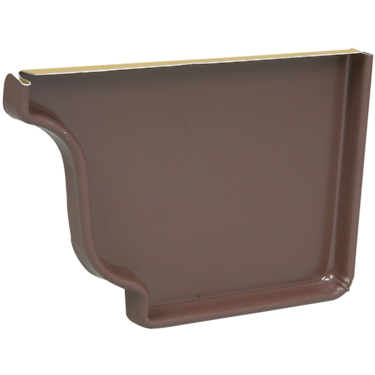 Spectra Metals 5 In. Aluminum Brown Right Gutter End Cap 5ENRRTB ...