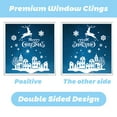 155 Pcs Christmas Snowflakes Clings Decoration Set, White Christmas ...