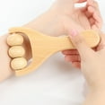 3 Smooth Ball Wooden Handheld Roller Massager Manual Deep Tissue Muscle ...