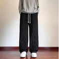 AnuYalue Big and Tall Cotton Pants for Men Loose Fit Wide Leg Pants ...