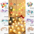 Gostoto Cotton Balls Fairy Lights Battery Operated 10/20 LED Cotton ...