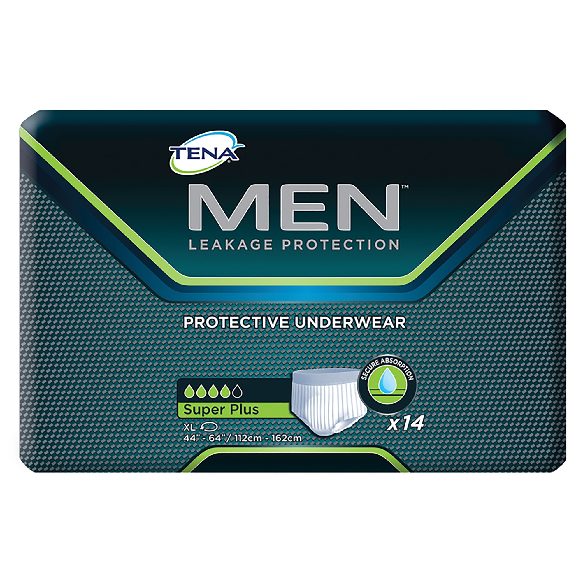 TENA MEN Super Plus Disposable Underwear Male Pull On with Tear Away ...