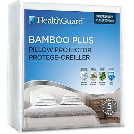 HealthGuard Bamboo Plus Waterproof Pillow Protector Standard Pillow ...