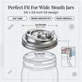 Metal Shaker Lids for Mason Jars, Reusable Mason Jar Lid for 16/24/32 ...