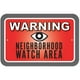Warning Neighborhood Watch Area Sign - Walmart.com