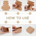 50Pcs Small Cardboard Boxes 2.2x2.2x1 Inch Square Cardboard Present ...