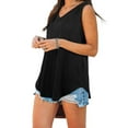 UVN Women's V Neck Summer Sleeveless Shirts, Casual Loose Fit Tank Tops, Flowy Tunic Tops ...