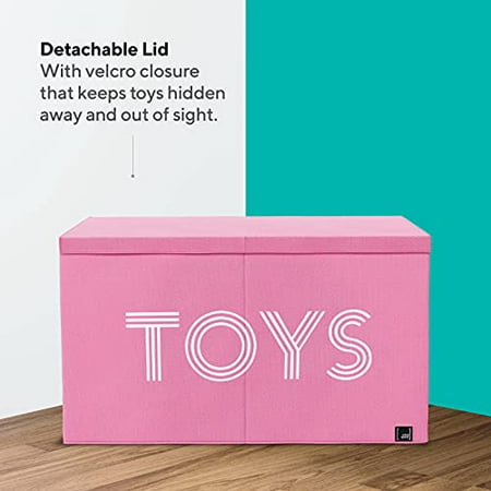 Mindspace Kids Toy Storage Organizer - Large Toy Chest for Girls - Big ...