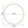 BalsaCircle 36" Gold Metal Round Hoop for Floral Craft, Hanging Wreath ...