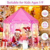 SISTICKER Princess Play Castle: Large Indoor Pretend House with Star ...