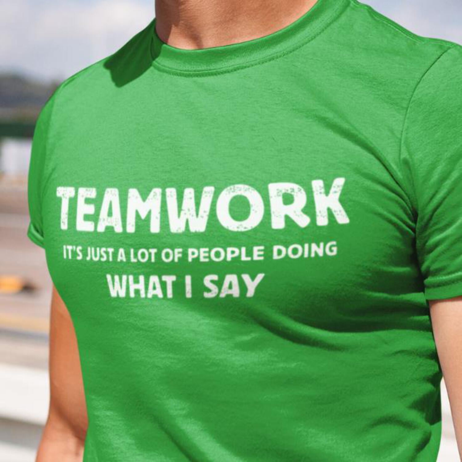 TEAMWORK It's Just A Lot Of People Doing WHAT I SAY -Funny work T SHIRT ...