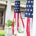 Jeexi 59 Inch American Flag Windsock, Set of 2 - Stars & Stripes 4th of ...