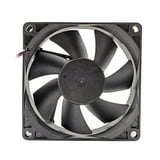 QDJZ DC 12V Black 80mm Square Plastic Cooling Fan for Computer PC Case ...