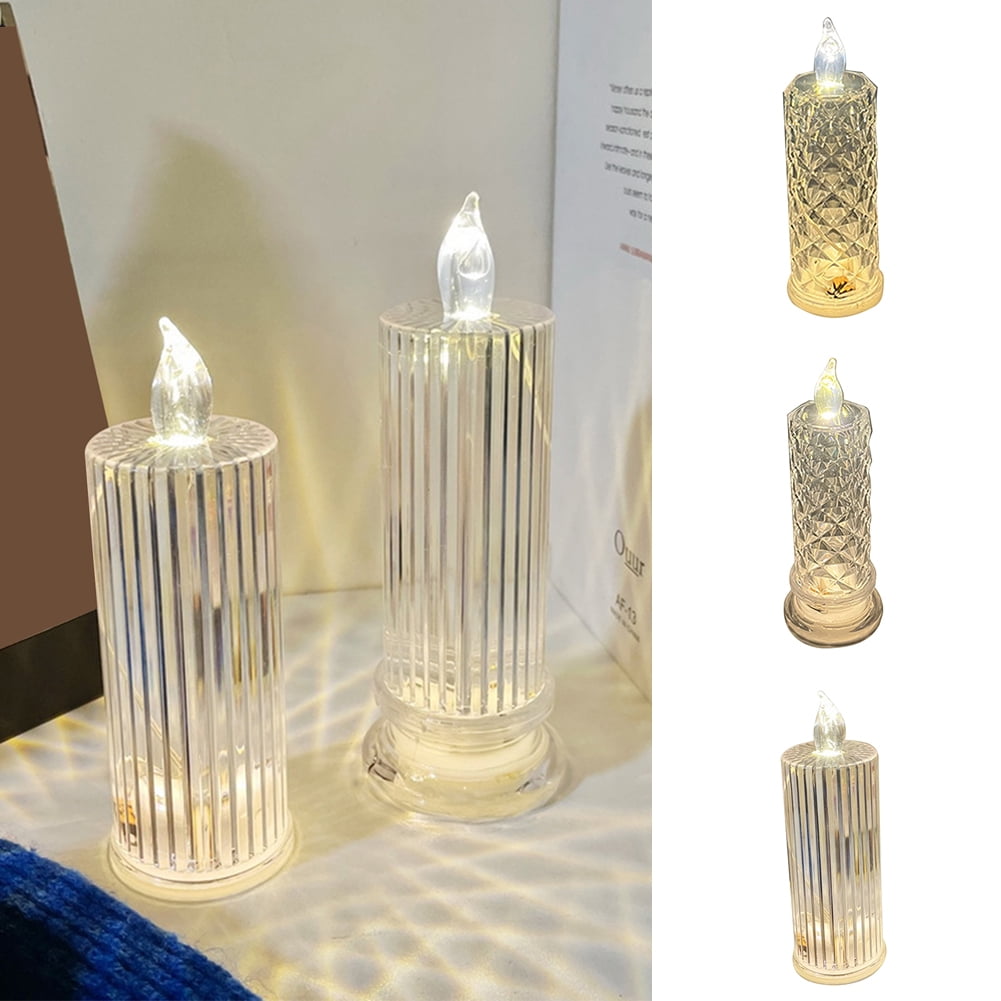 D-GROEE Flickering Candles, LED Candles Plastic Battery Candles Real ...