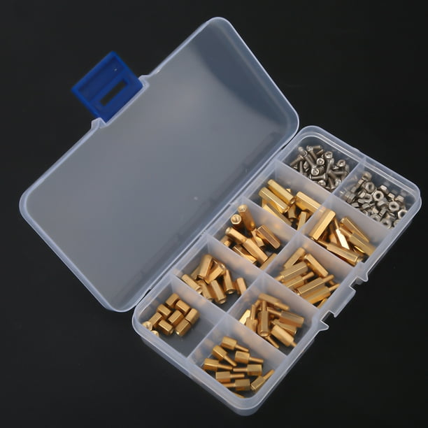 Steel Hex Standoff Isolation Column 180pcs M2.5 Copper Hex Standoff ...