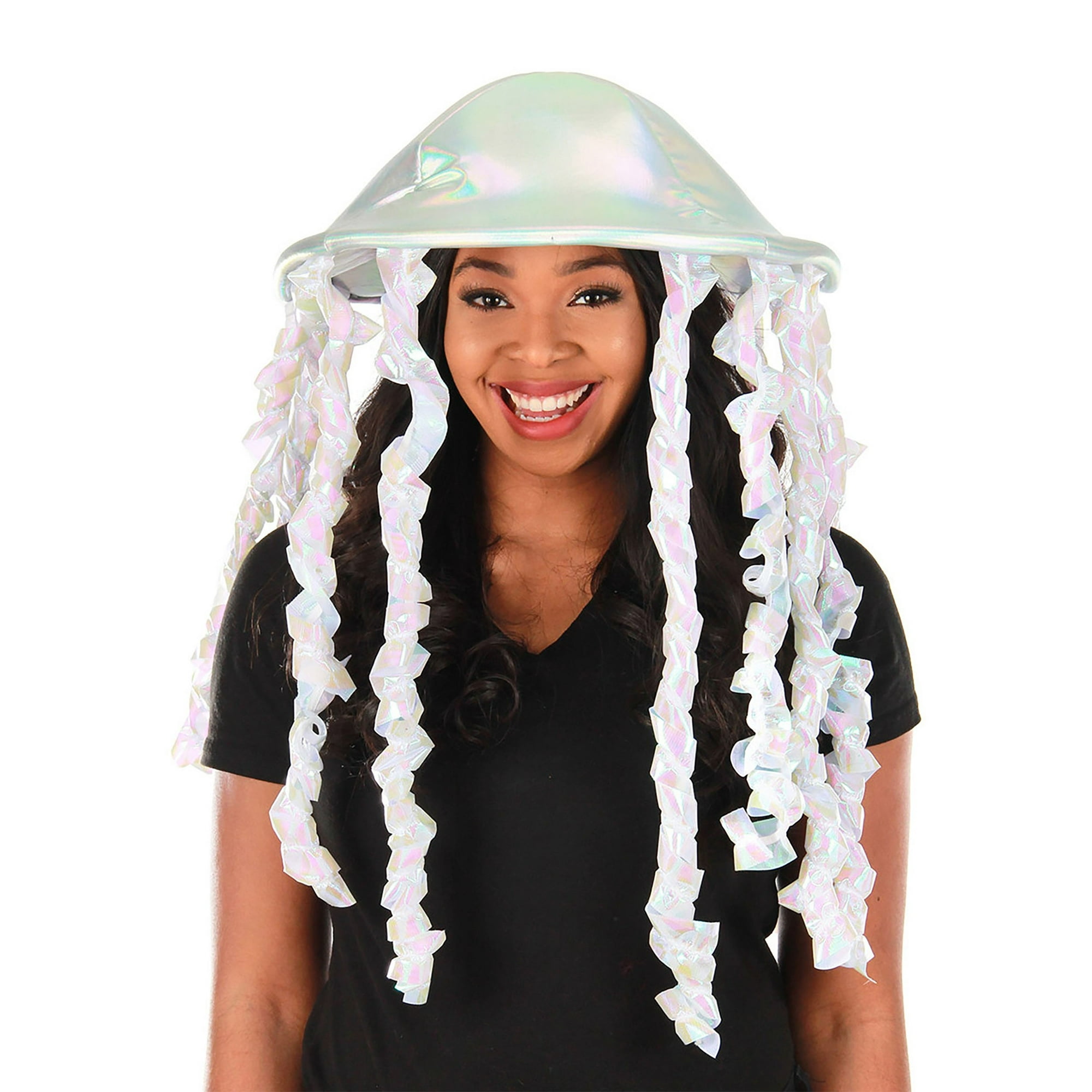 Click here for Elope Holographic Jellyfish Plush Hat Standard prices