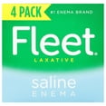 Fleet Laxatives, Saline Enema for Adult Constipation Relief, Prefilled ...
