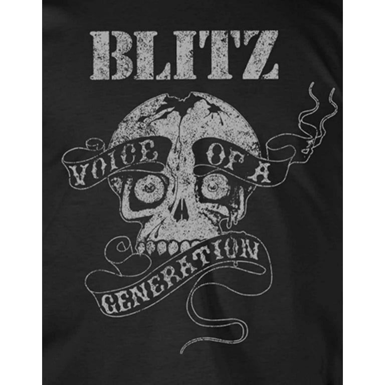 Blitz Punk Logo Blitz Band T Shirt All Out Attack UK Punk