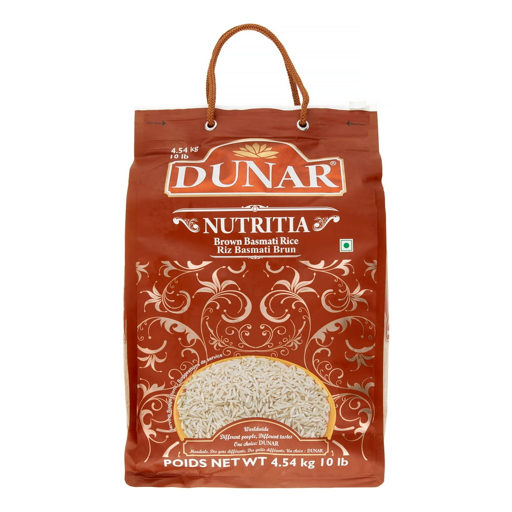 Dunar Brown Basmati Rice Nutritia, 10 Lb - Walmart.com - Walmart.com