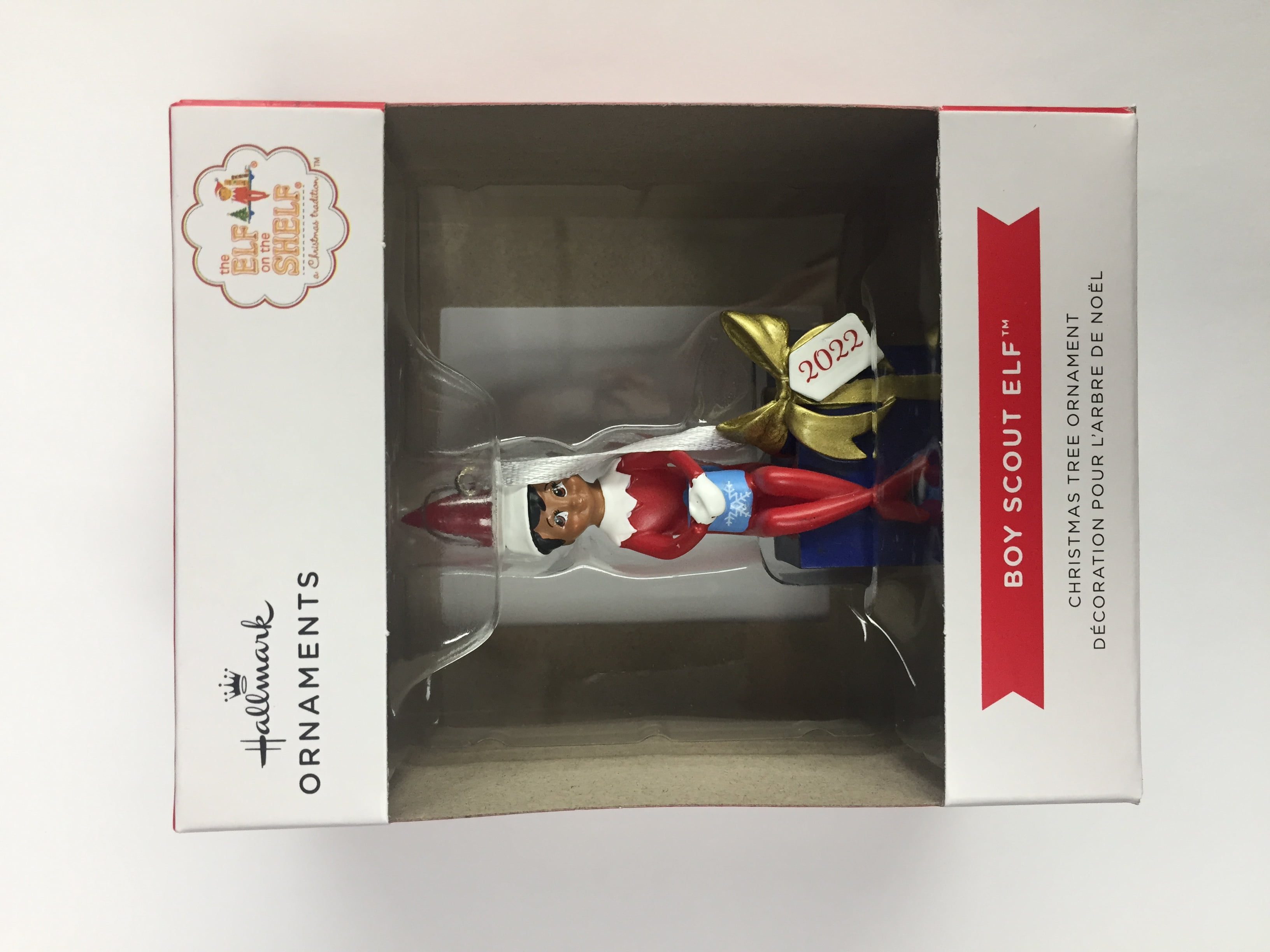 Hallmark Elf on The Shelf African-American Scout Elf Sitting on Present ...