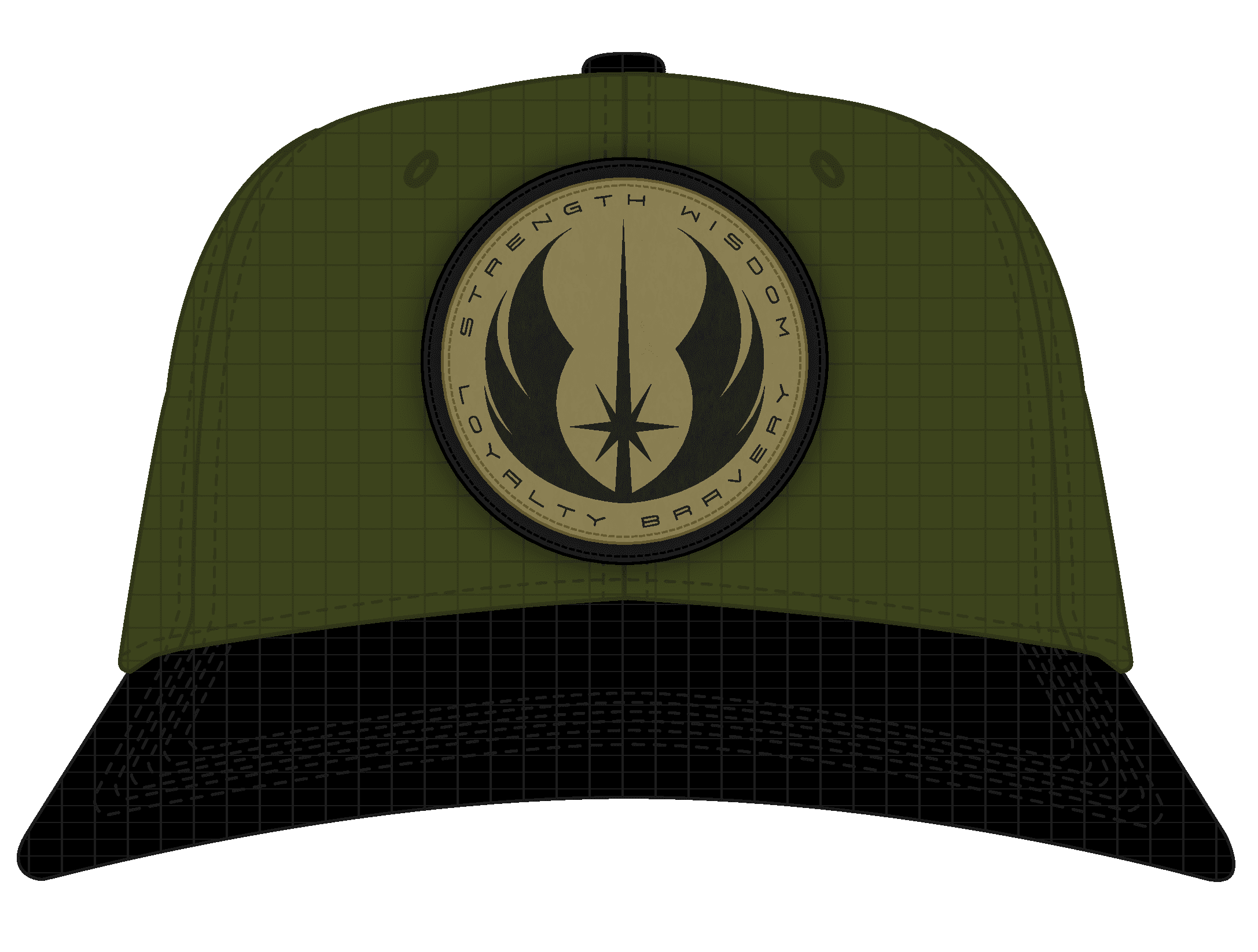 Star Wars Jedi Order Symbol Green Snapback Hat - Walmart.com