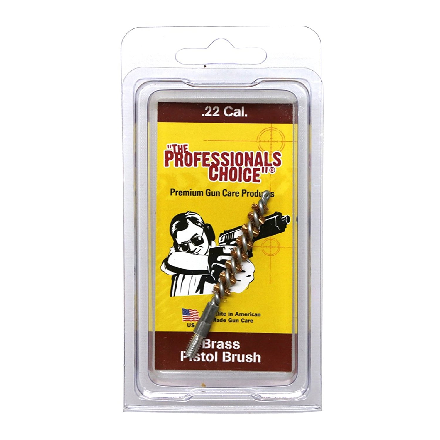 The Professionals Choice .22 Caliber Brass Pistol Brush TPC-BPB-145 ...