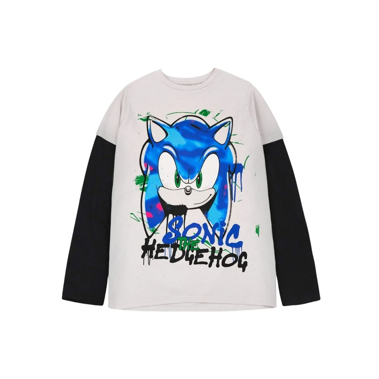 Click here for Sonic The Hedgehog Boys Skater Graffiti Long-Sleev... prices
