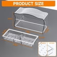 Window Bird Feeder Plastic - with 4pcs Strong Suction Cups, Large ...