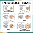 600Pcs 12 Styles CCB Plastic Bead Caps Mixed Color 6~13.5x1.5~7.5mm ...