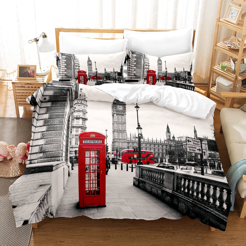 3D Bedding Home Modern Bedspread Quilt cover with 2 Pillowcases. Modern ...