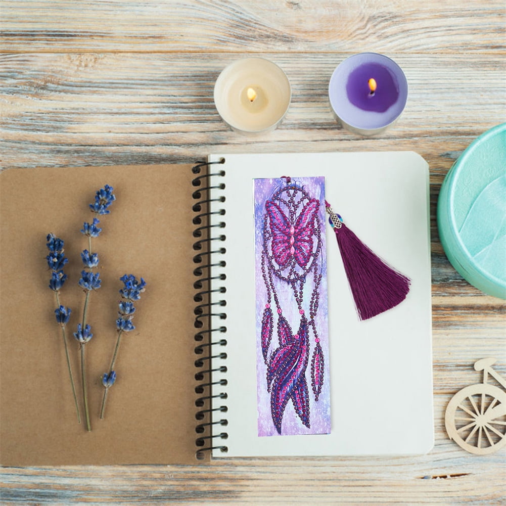 Akoyovwerve 5D Diamond Painting Leather Bookmarks Diy Kit Special ...