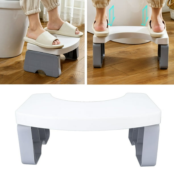 Foldable Toilet Potty Stool, Toilet Step Stool Squat, PP Portable ...