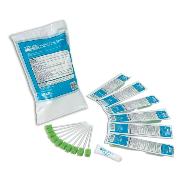 Sage Suction Swab Kit, NonSterile, Sage Products, 6550 - Pack of 6 ...