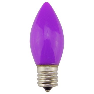 Pack of 4 Faceted Transparent Pink LED C9 Christmas Replacement Bulbs ...