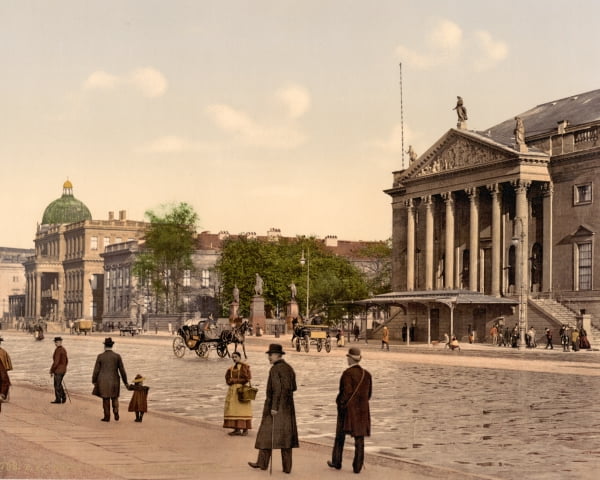 Print: Opera Place, Berlin, Germany, circa 1890 - Walmart.com
