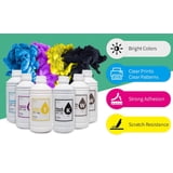CISinks Premium DTF Ink Bottle Refill Set 1000ML- Direct to Film Heat ...