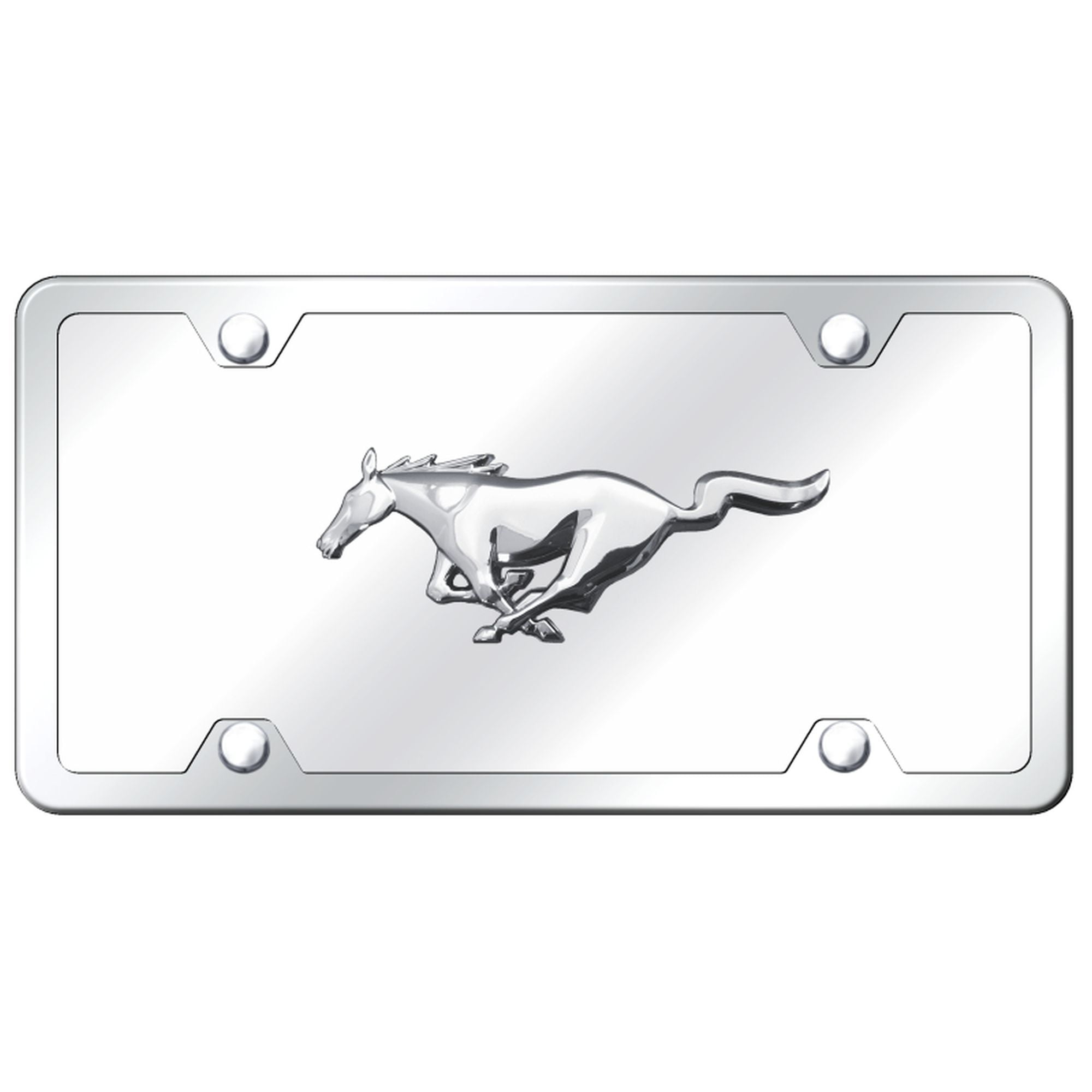Ford Mustang Logo License Plate Kit (Chrome) - Walmart.com