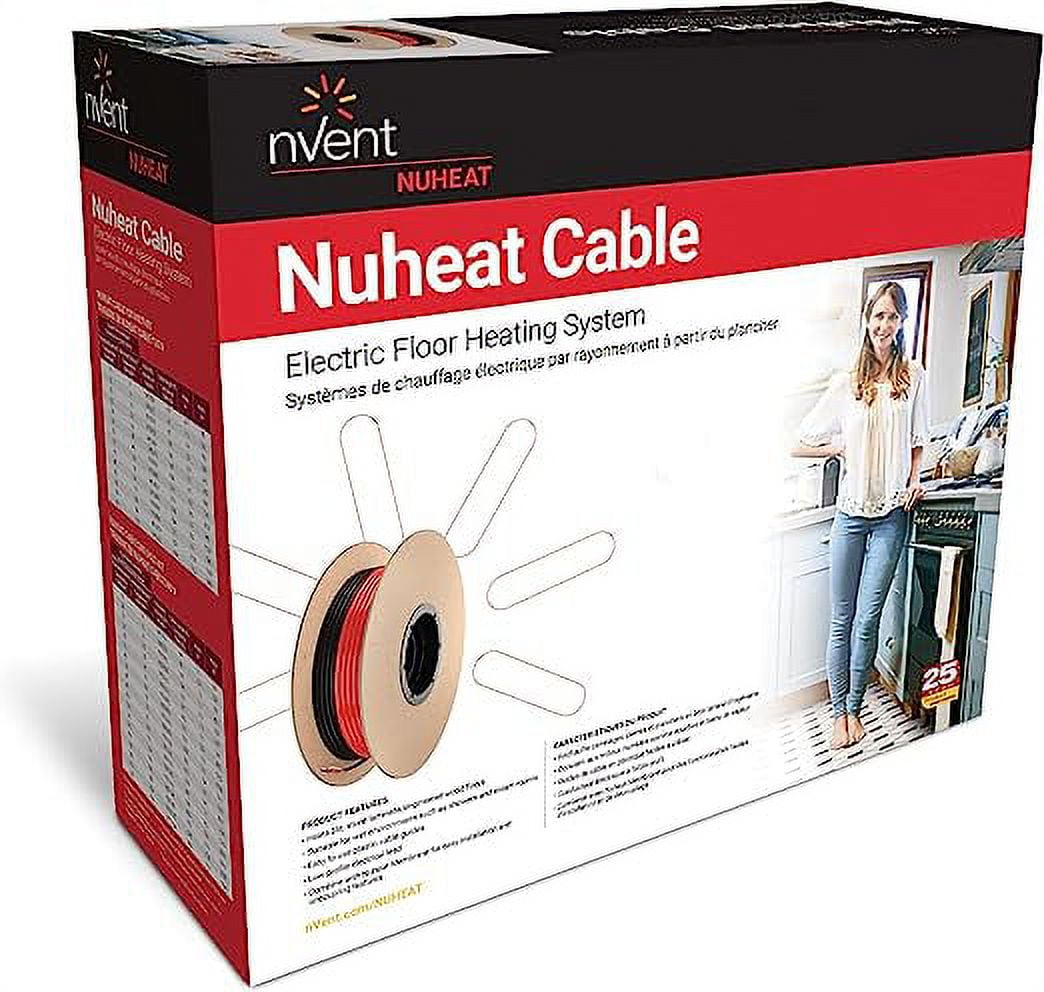 Nuheat cable, 120 V, 110 sq. ft., 10.8 Amps. Cable length 423 ...