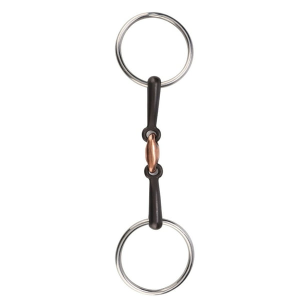 Stainless Steel Snaffle Bit With Elliptical Copper Link, Durable, Prevents Biting And Eating ...